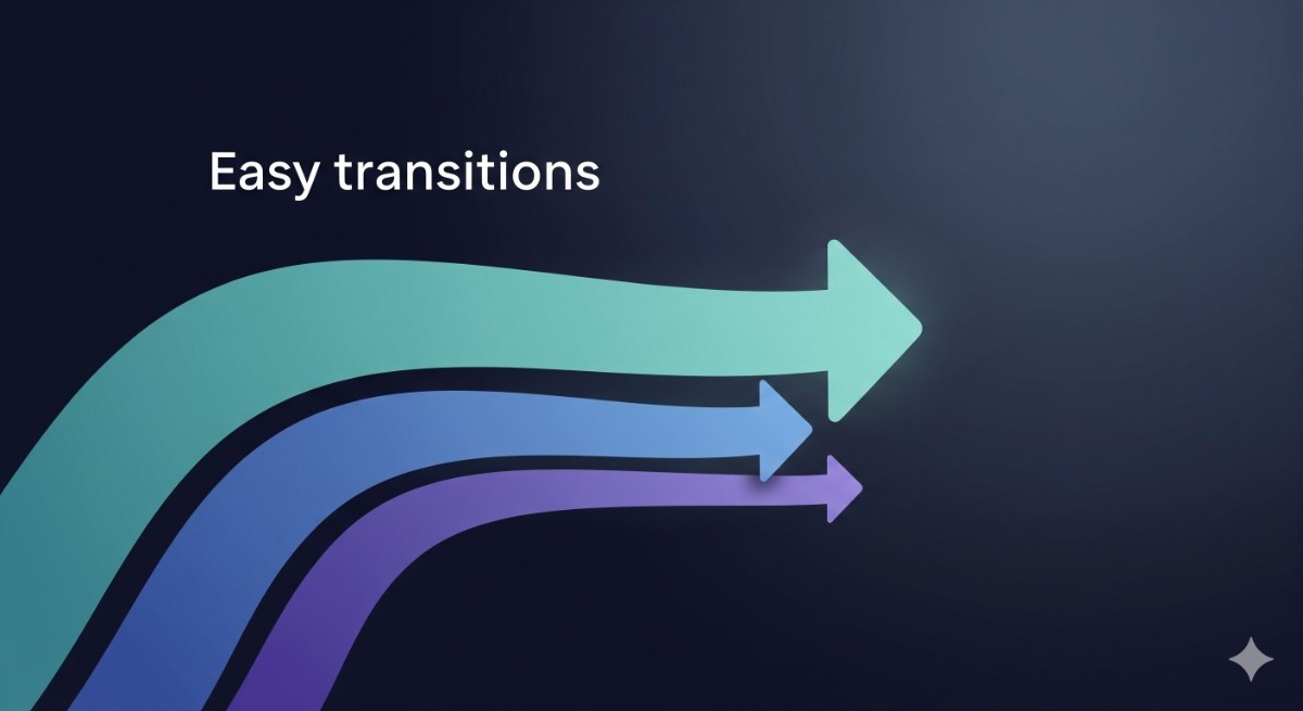Transitions – Easy strategies & practice